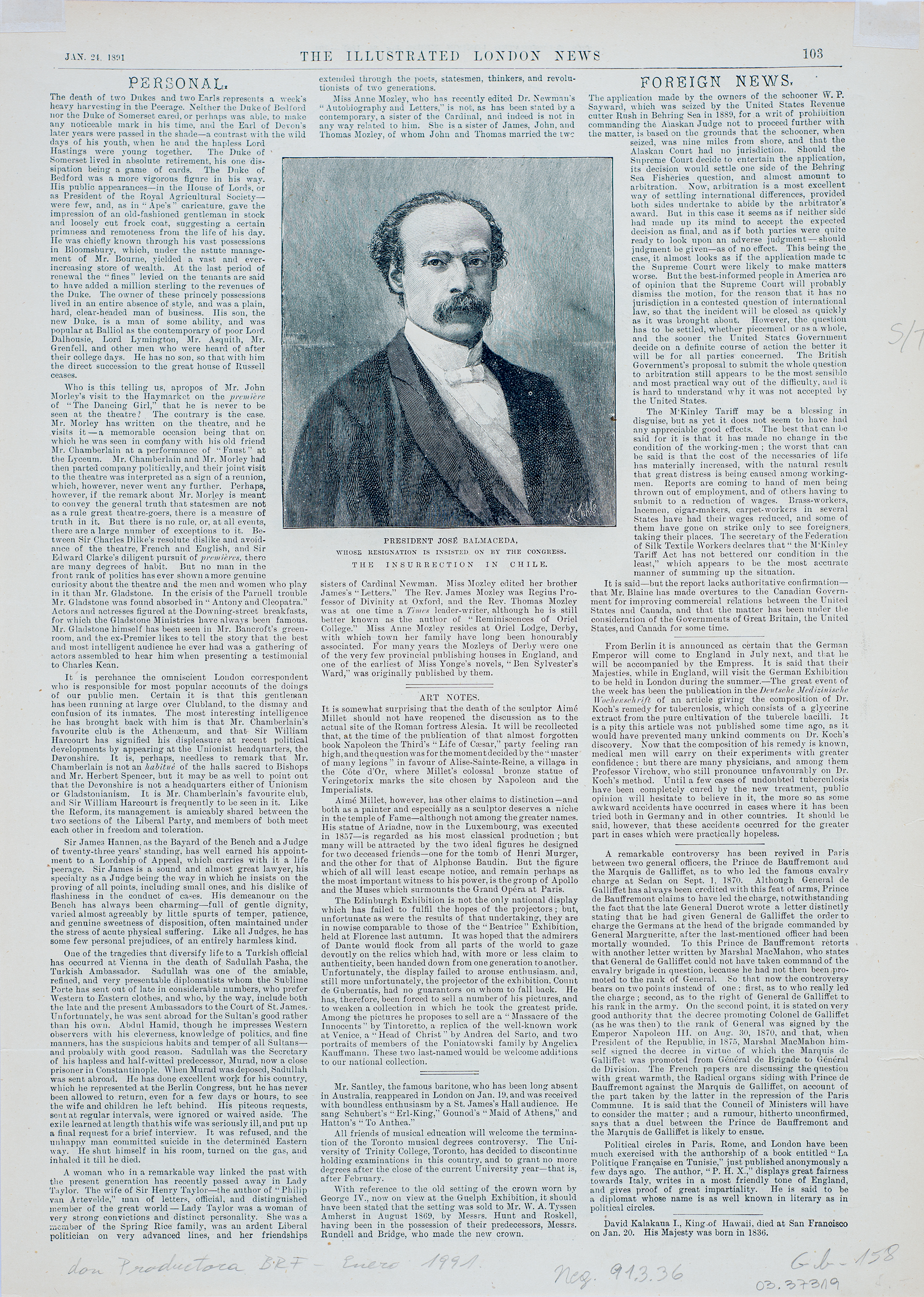 La imagen de Chile en The Illustrated London News | Subdirección de ...